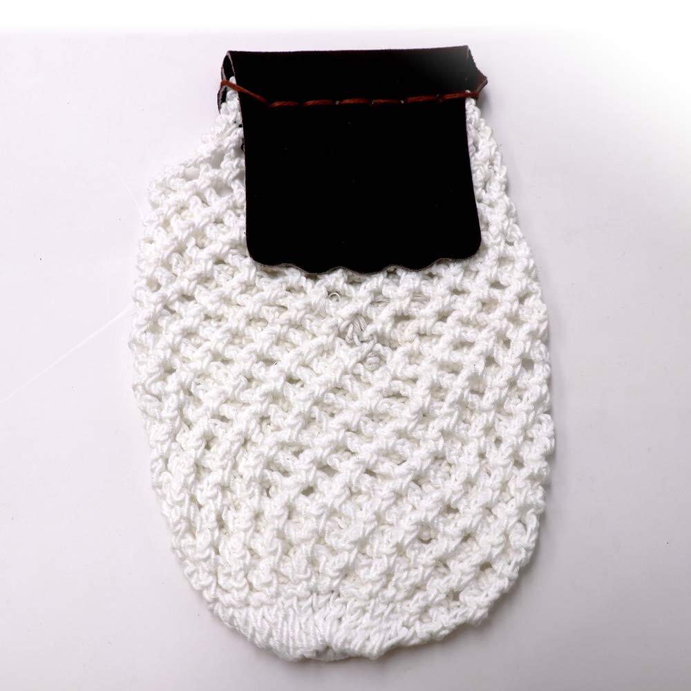 Billiard net / pocket - 9 inch bag net with leather
